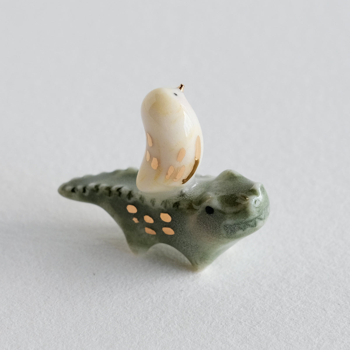 Crocodile Guardian | Curious Yellow Bird – Lithops Studio