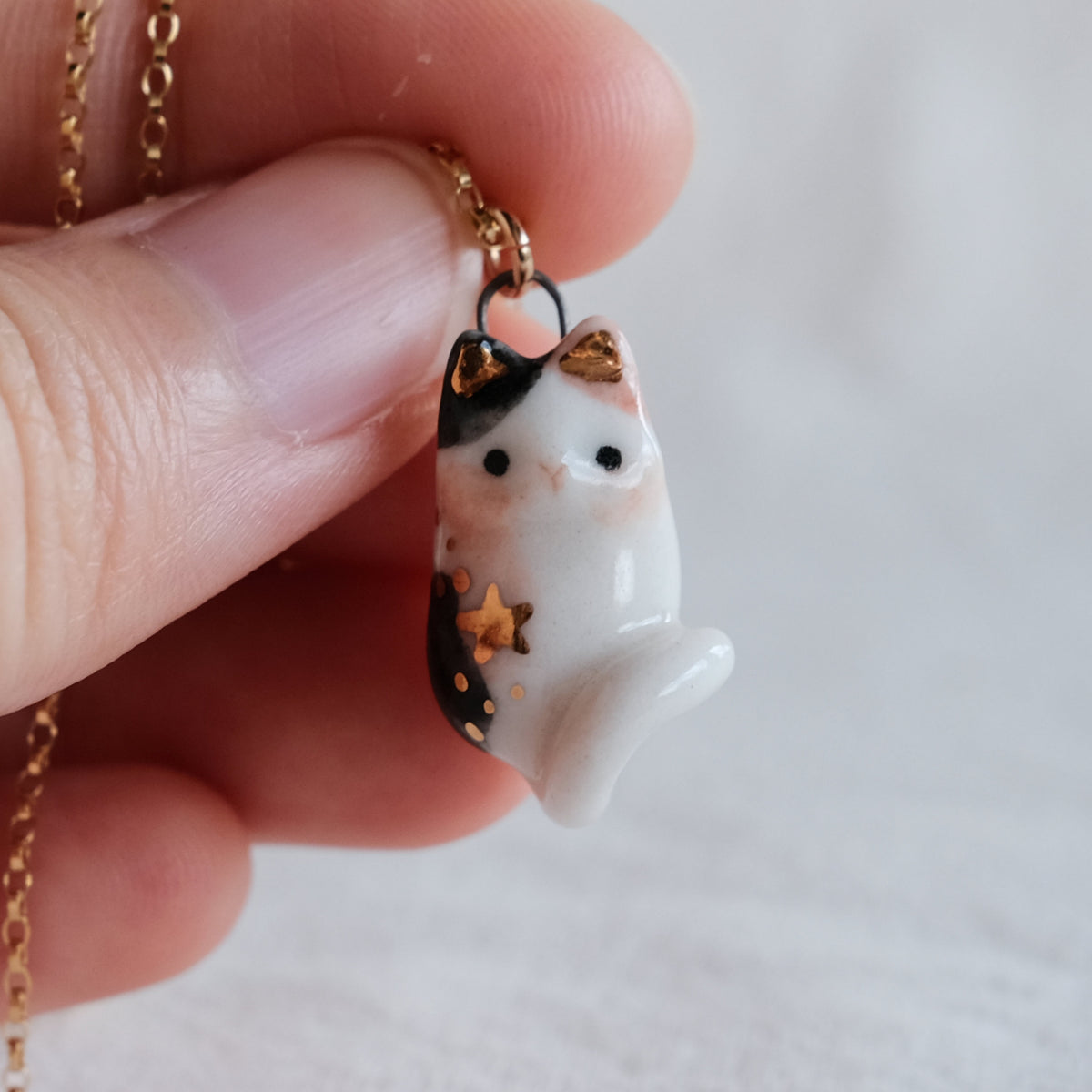 Patchy Cat Stardust Necklace – Lithops Studio
