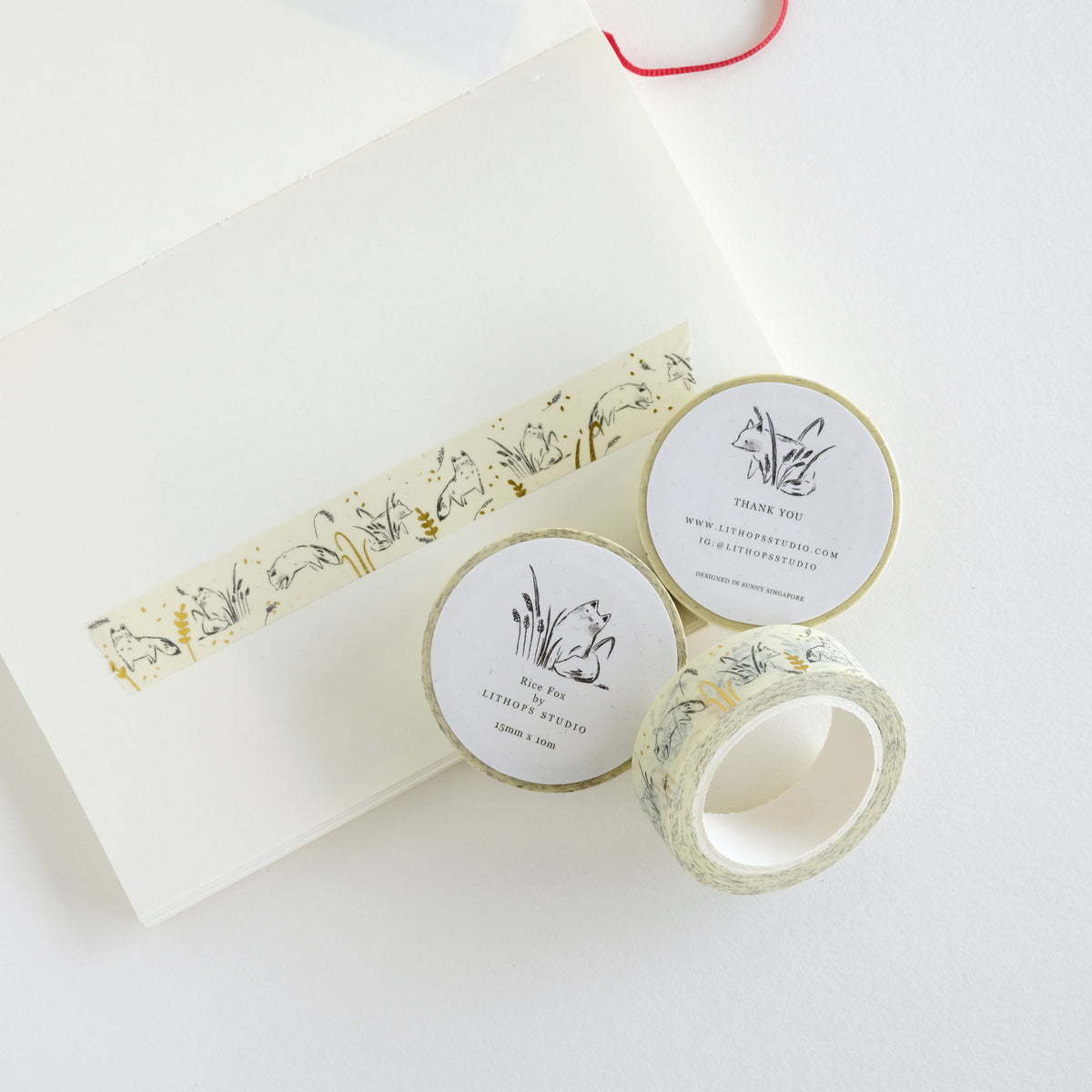Rice Fox Washi Tape – Lithops Studio