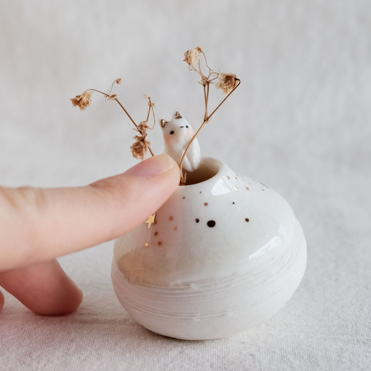 Bud Vase | Roly Poly Fox – Lithops Studio