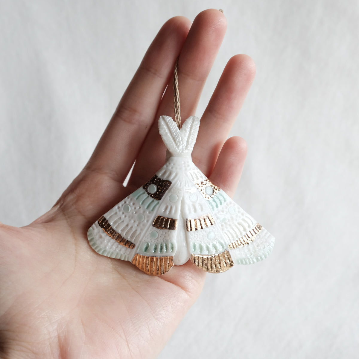 Porcelain Moth Wall Hanging | Feelers – Lithops Studio