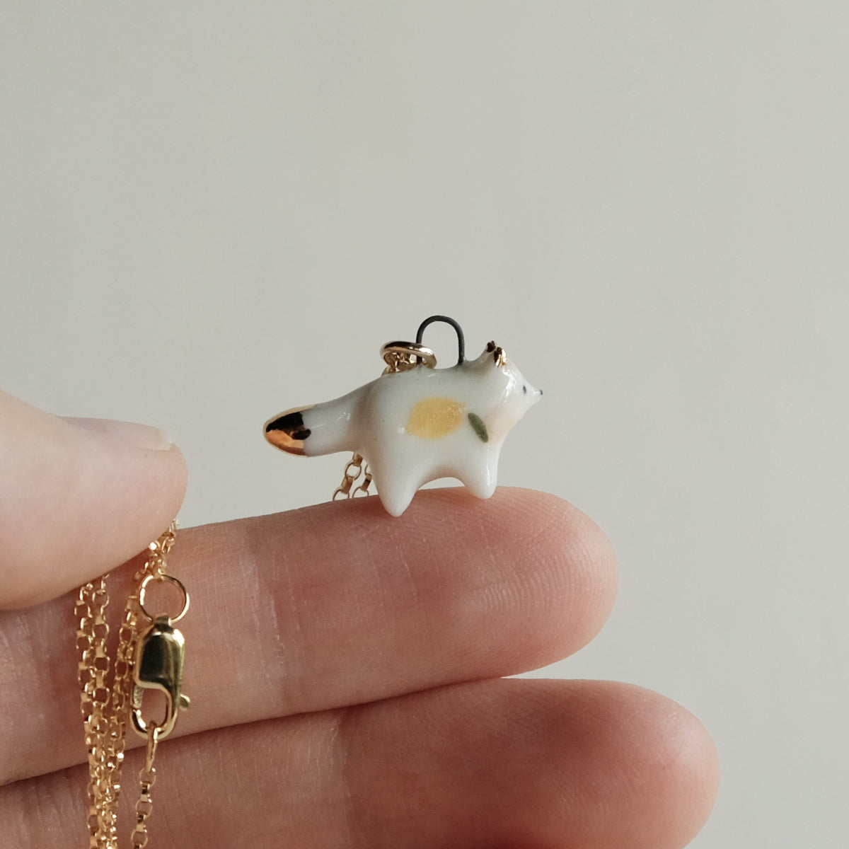 Lemon Fox Necklace – Lithops Studio