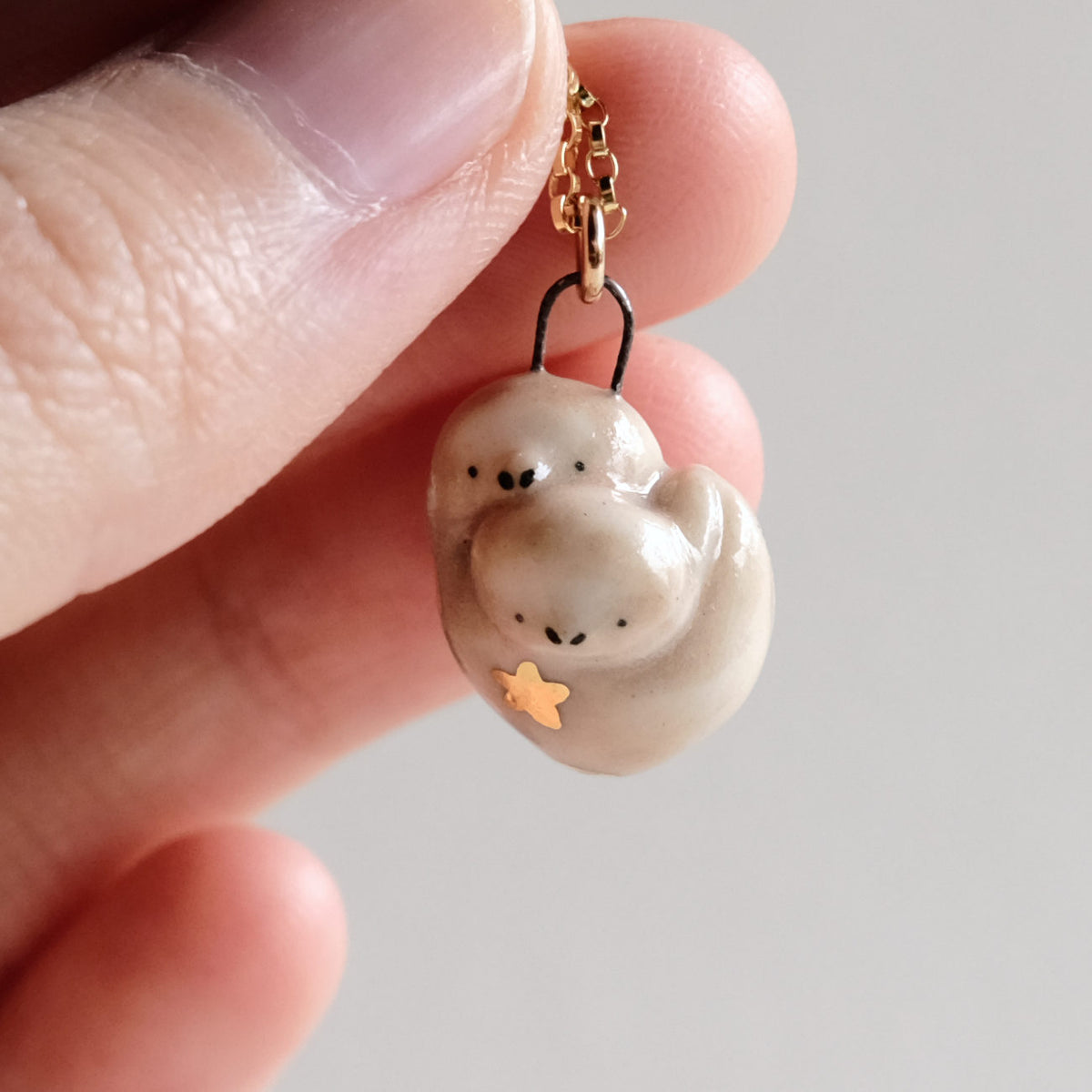 Mama Baby Sloth Necklace – Lithops Studio